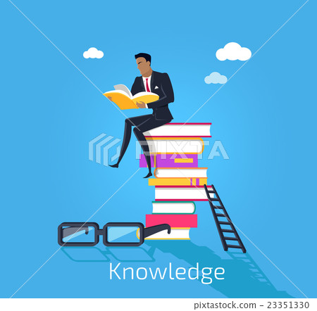 Knowledge Design Flat Concept Style - Stock Illustration [23351330] - PIXTA