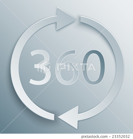 360 degrees rotation vector - Stock Illustration [23352032] - PIXTA