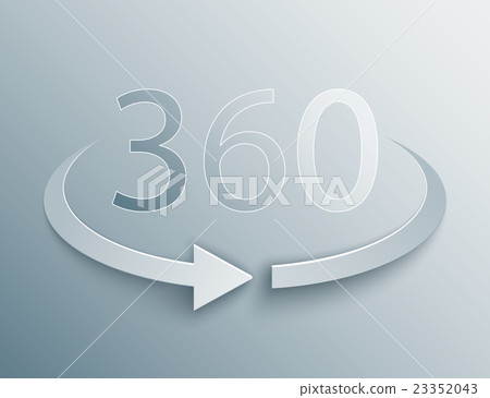 360 degrees rotation vector - Stock Illustration [23352043] - PIXTA