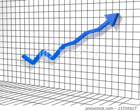 Business graph rise - Stock Illustration [23356827] - PIXTA