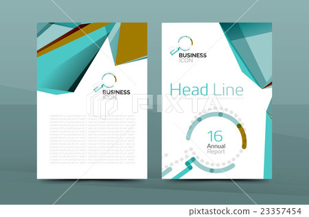 Geometric shapes design a4 cover - Stock Illustration [23357454] - PIXTA