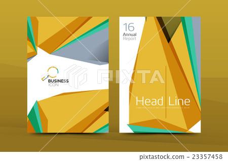 Geometric shapes design a4 cover - Stock Illustration [23357458] - PIXTA