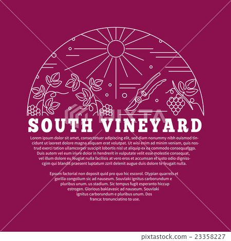 Winemaking, wine tasting graphic design concept - Stock Illustration ...