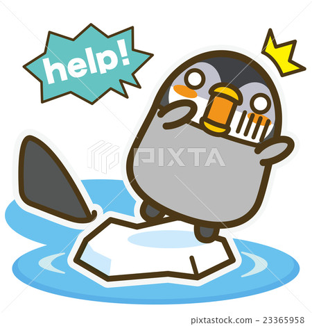 Penguin Cafe Help - Stock Illustration [23365958] - PIXTA
