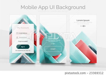 Mobile background ui - Stock Illustration [23369312] - PIXTA