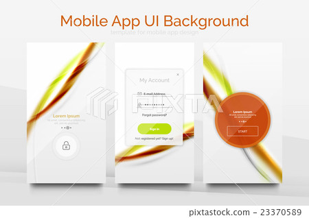Mobile application interface background design - Stock Illustration ...