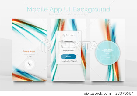 Mobile application interface background design - Stock Illustration ...