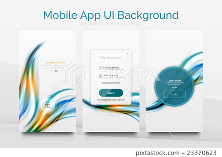 Mobile application interface background design - Stock Illustration ...