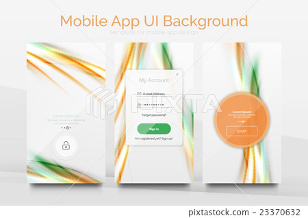 Mobile application interface background design - Stock Illustration ...