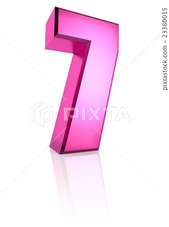 Pink Number 7 - Stock Illustration [23380015] - PIXTA