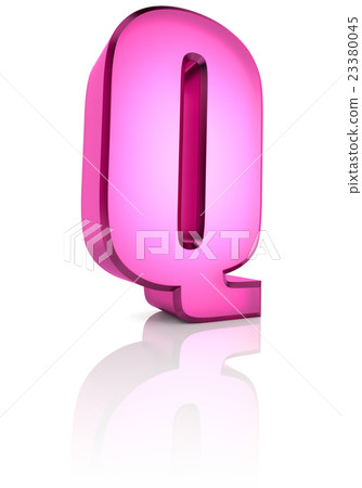 Pink Letter Q - Stock Illustration [23380045] - PIXTA