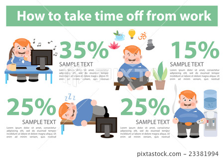 how to take time off from work - Stock Illustration [23381994] - PIXTA