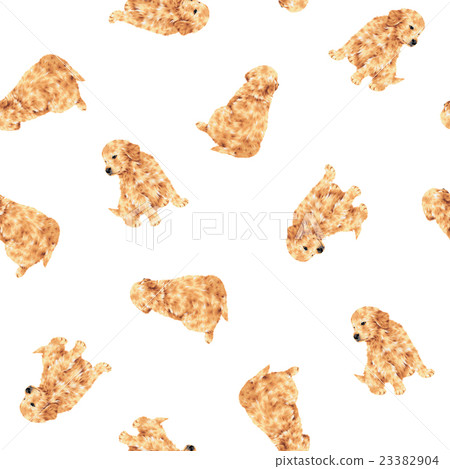 Golden Retriever Pattern - Stock Illustration [23382904] - PIXTA