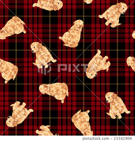 Golden Retriever Pattern - Stock Illustration [23382909] - PIXTA