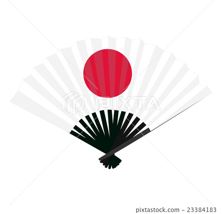 Japanese flag fan - Stock Illustration [23384183] - PIXTA