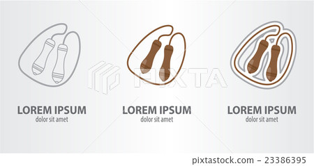 Logo jumping-rope, skipping rope - Stock Illustration [23386395] - PIXTA