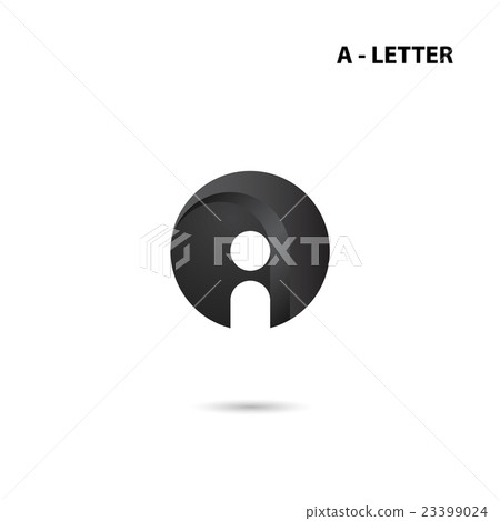 Creative A-letter icon abstract logo design - Stock Illustration ...