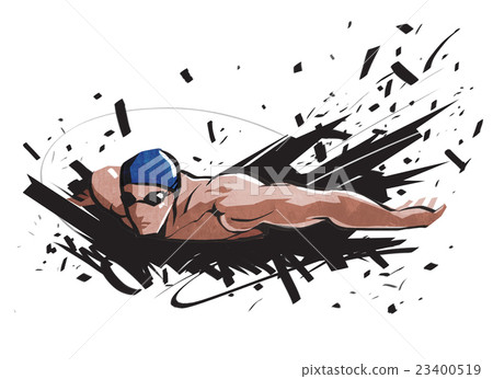 man, person, swimming - Stock Illustration [23400519] - PIXTA