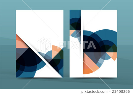 Geometric mosaic design, a4 size business - Stock Illustration ...