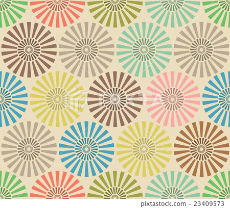 Seamless circular pattern. - Stock Illustration [23409573] - PIXTA