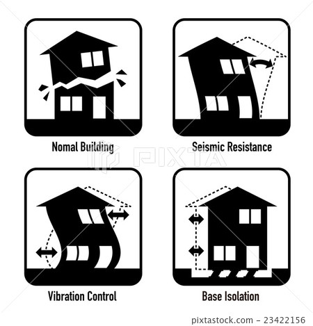 Seismic structure comparison icon - Stock Illustration [23422156] - PIXTA