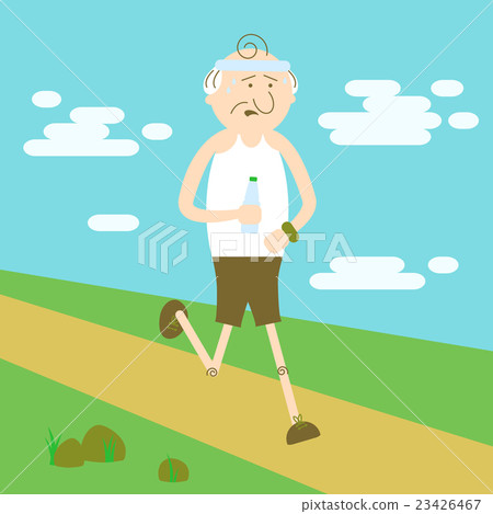 Elderly people in sports - Stock Illustration [23426467] - PIXTA