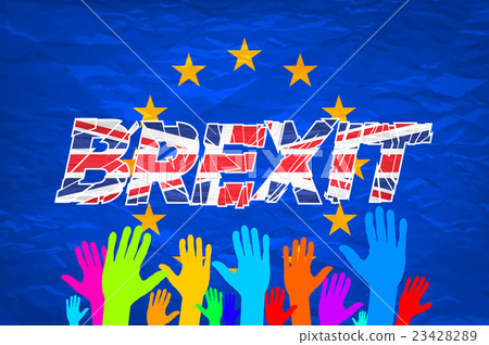 Brexit Text Isolated art vector colorfull hand-插圖素材 [23428289] - PIXTA圖庫
