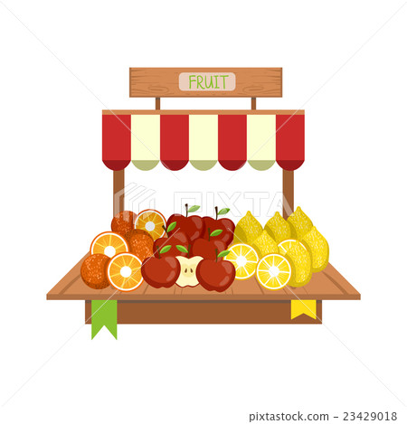 Market Fruit Display - Stock Illustration [23429018] - PIXTA