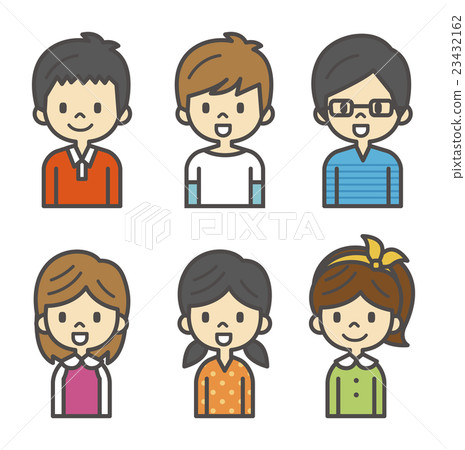 Children's set [Simple character series] - Stock Illustration [23432162 ...