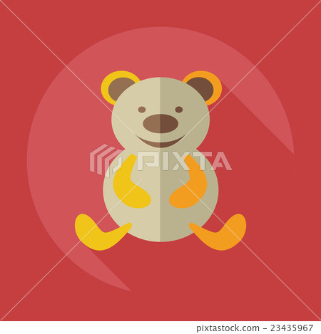Flat modern design with shadow icons toys - Stock Illustration ...