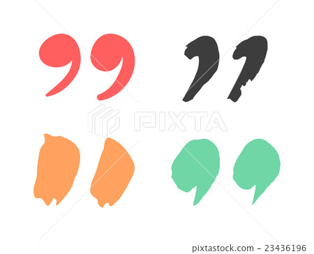 Quote sign vector set. - Stock Illustration [23436196] - PIXTA