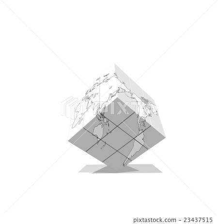 Rubik's Cube of the World Map - Stock Illustration [23437515] - PIXTA