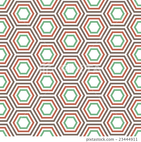 Geometric seamless Turtle shell pattern - Stock Illustration [23444911 ...