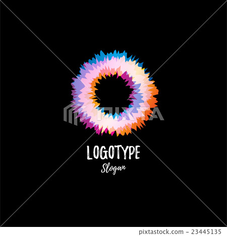 Color wheel, donut, circle. Vibration. Abstract - Stock Illustration ...