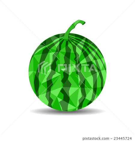 watermelon low polygon - Stock Illustration [23445724] - PIXTA