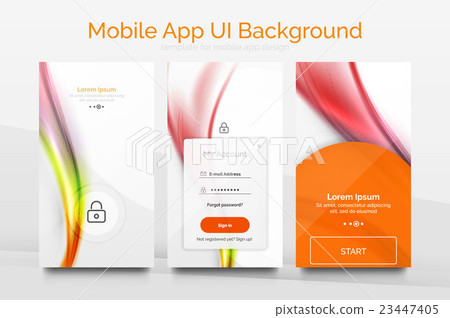 Mobile background ui - Stock Illustration [23447405] - PIXTA
