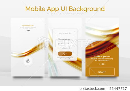Mobile application interface background design - Stock Illustration ...