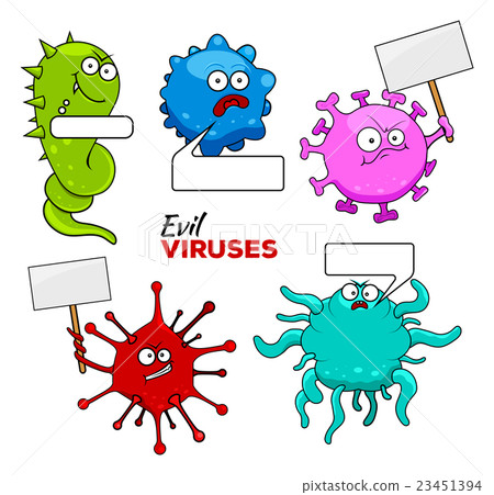 Colorful Evil Viruses - Stock Illustration [23451394] - PIXTA