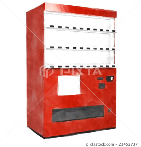 Watercolor painting vending machine - Stock Illustration [23452737] - PIXTA