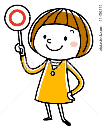 Girl: Correct answer - Stock Illustration [23459281] - PIXTA