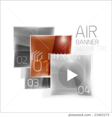 Air glossy square composition-插圖素材 [23463273] - PIXTA圖庫