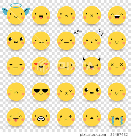 Emoticons Transparent Set - Stock Illustration [23467482] - PIXTA