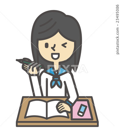 Study [Simple character series] - Stock Illustration [23495086] - PIXTA