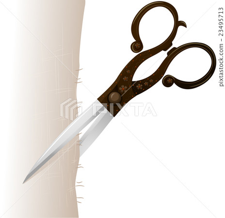 Vintage Scissor Cloth Cutter - Stock Illustration [23495713] - PIXTA