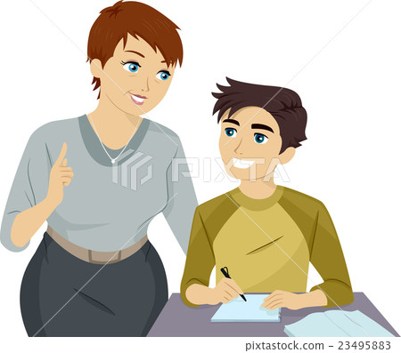 Teen Guy Tutor - Stock Illustration [23495883] - PIXTA