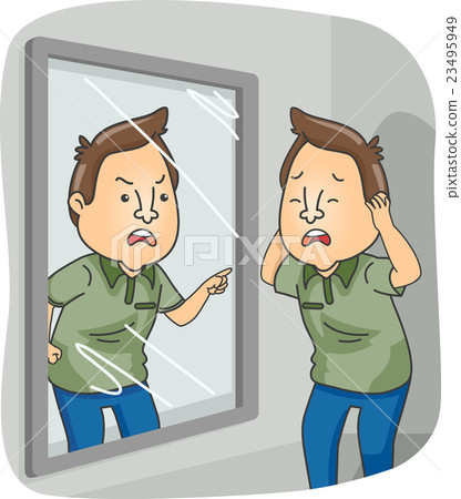 Man Split Personality - Stock Illustration [23495949] - PIXTA