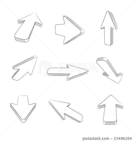 Arrows-插圖素材 [23496264] - PIXTA圖庫