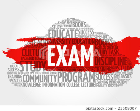 EXAM. Word cloud - Stock Illustration [23509007] - PIXTA
