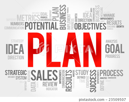 Plan word cloud - Stock Illustration [23509507] - PIXTA