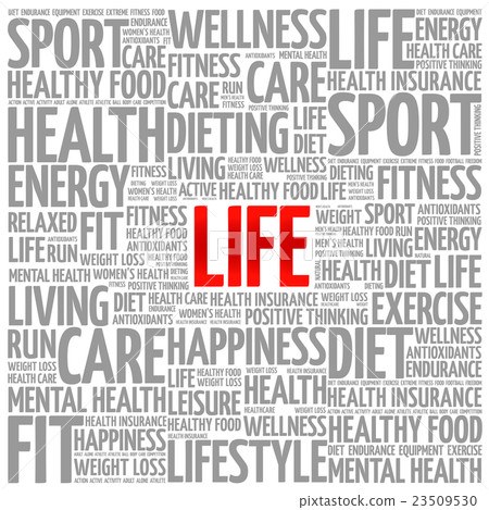 LIFE word cloud background - Stock Illustration [23509530] - PIXTA